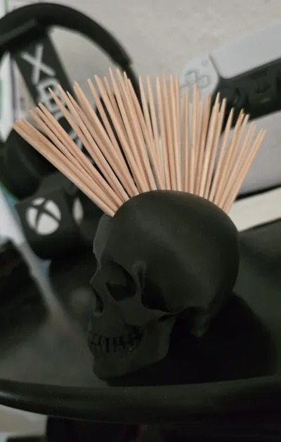 Punk Skull Toothpick Holder Remixed by Papek - MakerWorld