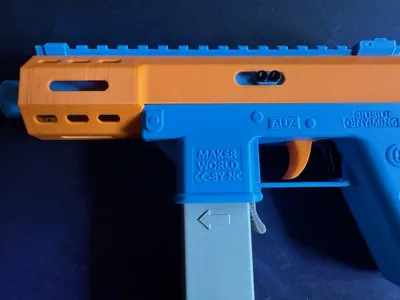 TEC-9 / T-15 water toy gun by QYM 3D 脑洞造物秦一鸣 - MakerWorld