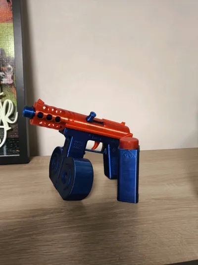 TEC-9 / T-15 water toy gun by QYM 3D 脑洞造物秦一鸣 MakerWorld: Download Free ...