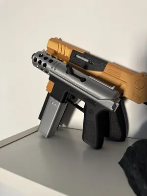 TEC-9 / T-15 water toy gun by QYM 3D 脑洞造物秦一鸣 MakerWorld: Download Free ...