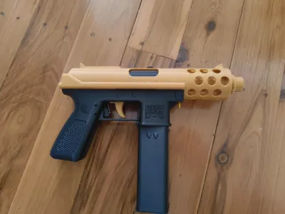 TEC-9 / T-15 water toy gun by QYM 3D 脑洞造物秦一鸣 - MakerWorld