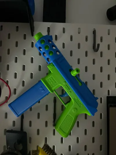 TEC-9 / T-15 water toy gun by QYM 3D 脑洞造物秦一鸣 - MakerWorld