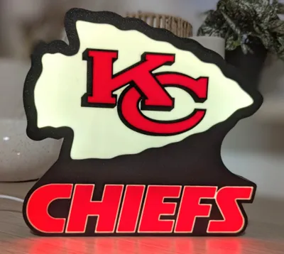 Kansas City Chiefs Lightbox by 3D_Print_Lanzke MakerWorld: Download ...