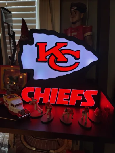 Kansas City Chiefs Lightbox by 3D_Print_Lanzke MakerWorld: Download ...