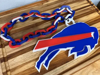 Buffalo Bills Oversized Necklace, Pendant by Salvadori MakerWorld ...