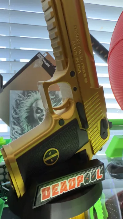 Deadpool Desert Eagle Display Stand by user_6177887 MakerWorld ...