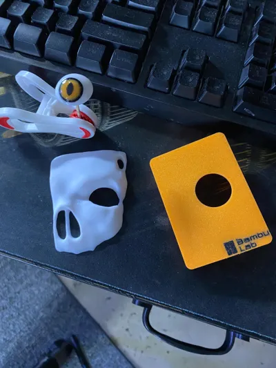 Skull Extruder Front Cover V3 - A1 and A1 Mini - Free 3D Print Model ...