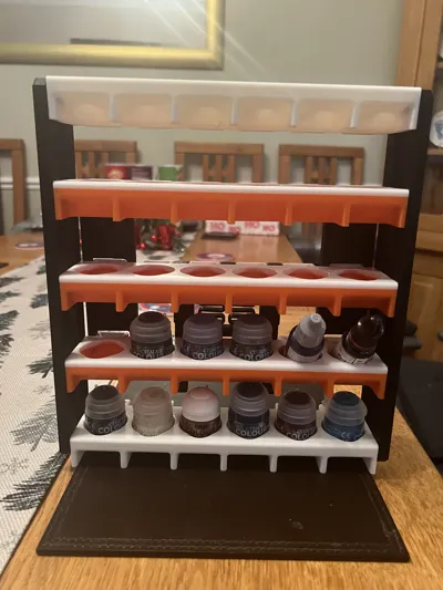 Paint Rack Stack Folding Holder (6x5) by Loch MakerWorld: Download Free ...