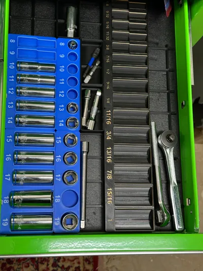 Gridfinity Organizers for 3/8" Impact Socket Sets by zekesnack ...