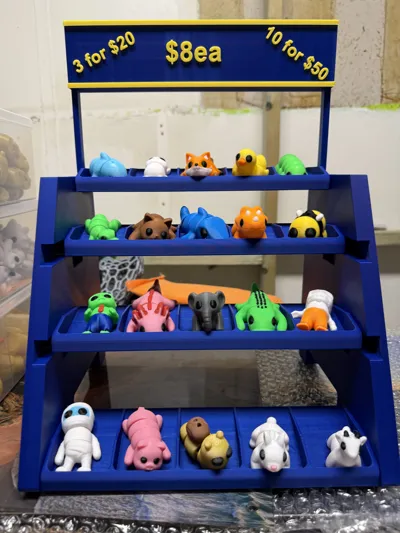 Stand for Tiny Animals (Zou3d) for Shows / Markets by astupidmoose ...