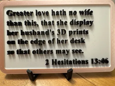 Blank Parametric Sign - Free 3D Print Model - MakerWorld