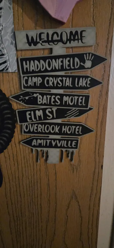 Horror Street Signs - Free 3D Print Model - MakerWorld