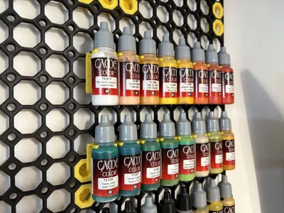 Multiboard - Vallejo Acrylic Paint Bottle Holder - Free 3D Print Model ...