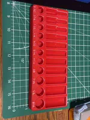 Gridfinity Tekton 1/4 Socket Organizer SAE, Metric by zekesnack ...