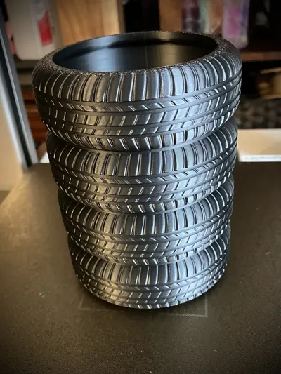 Tire pen organizer Bridgestone pencil holder box by ZECIORTECH - MakerWorld