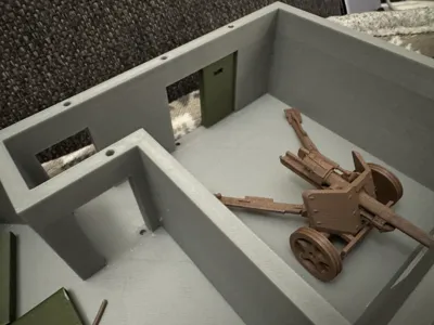 Army Men Anti-Tank Bunker by Sgt. Hawk MakerWorld: Download Free 3D Models
