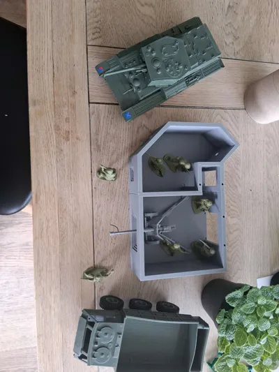 Army Men Anti-Tank Bunker - Free 3D Print Model - MakerWorld