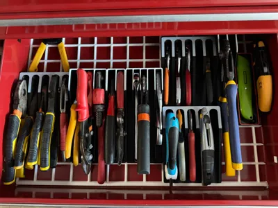 Gridfinity Pliers Racks Mega Pack (92 Sizes) by Clay MakerWorld: Download Free 3D Models