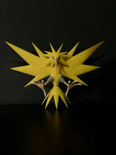 Zapdos (Pokemon) Multiparts 100mm Tall by LCFigure MakerWorld: Download ...