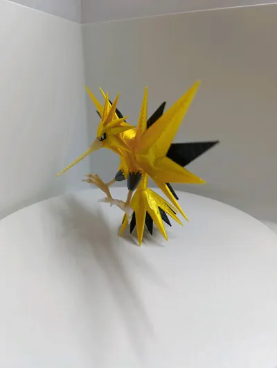 Zapdos (Pokemon) Multiparts 100mm Tall - Free 3D Print Model - MakerWorld