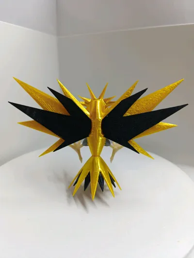 Zapdos (Pokemon) Multiparts 100mm Tall - Free 3D Print Model - MakerWorld