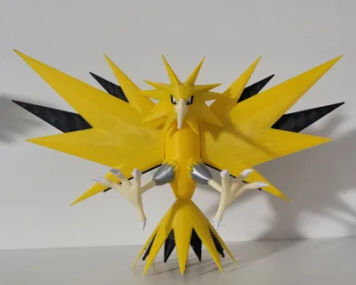 Zapdos (Pokemon) Multiparts 100mm Tall by LCFigure MakerWorld: Download ...
