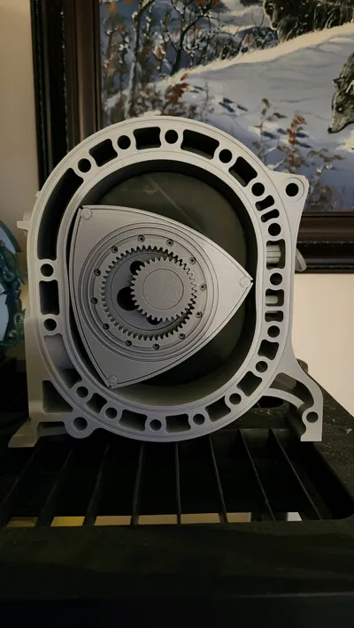 Wankel engine - motorized - Free 3D Print Model - MakerWorld