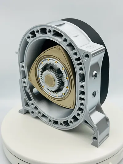 Wankel engine - motorized - Free 3D Print Model - MakerWorld