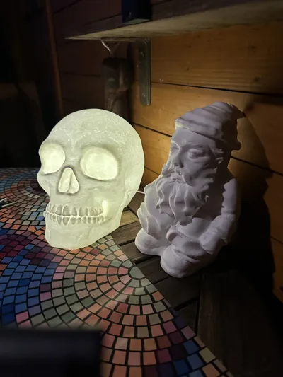 Deluxe Gothic Skull USB LED Lamp - Bambu LED Kit by BATTCAVE MakerWorld ...
