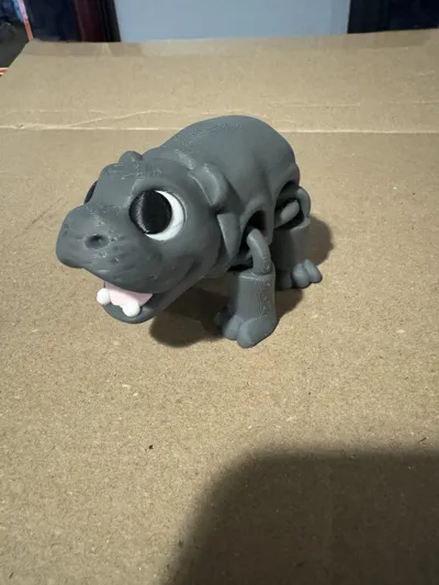 Baby Hippo Flexi -MooDeng Inspired Fidget by sugarpaws3d MakerWorld ...
