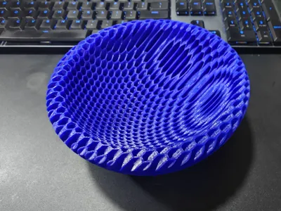 Hexagonal Pattern Bowl with Multicolor Gradient by kingkokos MakerWorld ...