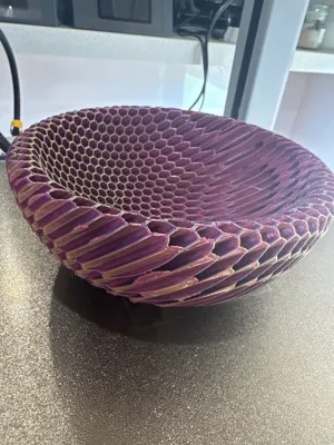Hexagonal Pattern Bowl with Multicolor Gradient by kingkokos MakerWorld ...