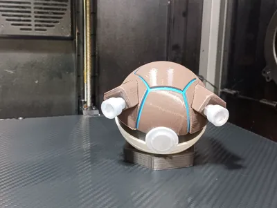 Blastoise Pokeball - MULTIPART by Gumnut Forge MakerWorld: Download Free 3D Models