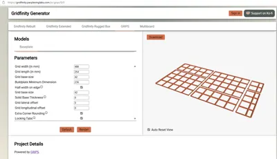 GRIPS: GRidfinity Interlocking basePlate System by TooManyThings ...
