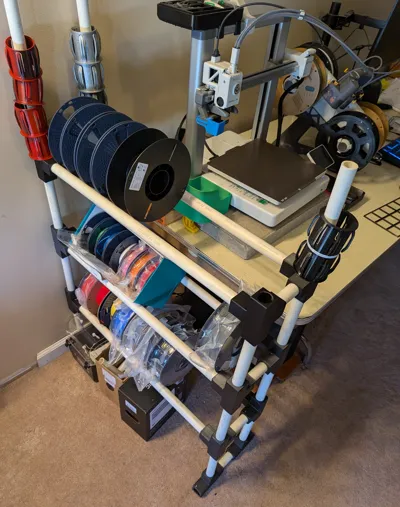 Modular Filament Rack System by Thinkable MakerWorld: Download Free 3D ...