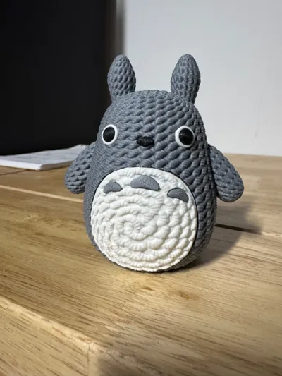 Crochet Style Medium Totoro by NaraaPrints MakerWorld: Download Free 3D ...