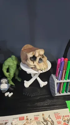 soporte ps5 calavera por Mad power MakerWorld: Descarga Modelos 3D ...