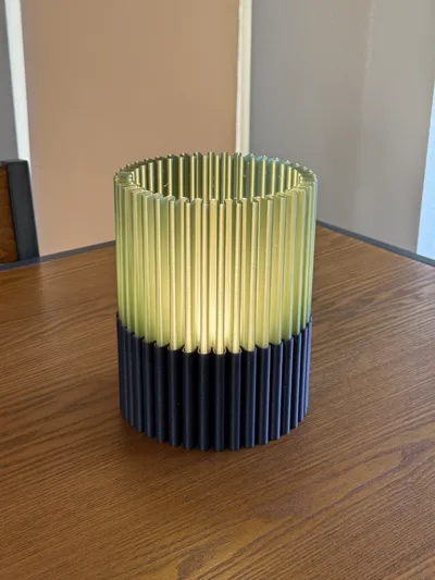 Two Part Side Lamp. Satisfying Design LED light. by Abstractia Design ...