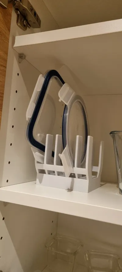 Tupperware Lid Holders (Kitchen Organiser) by HaughtyGrayAlien ...