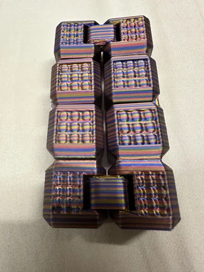 Textured Infinity Cube Fidget by Wouter MakerWorld: Download Free 3D Models