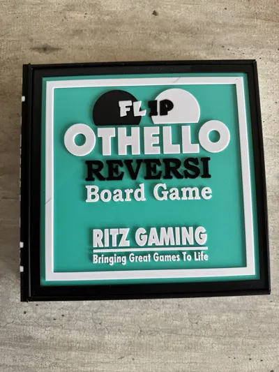 OTHELLO (Reversi) FLIP GAME- Bookcase Edition - Free 3D Print Model ...