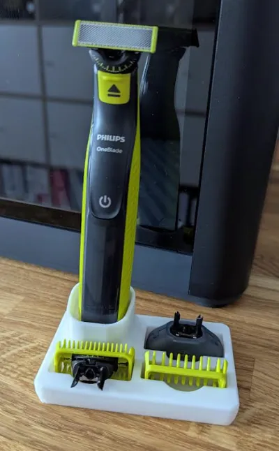 Philips Norelco OneBlade Stand (with attachments) by Tuny MakerWorld ...