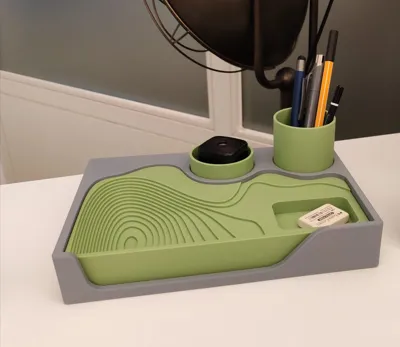 Stepped Desk Organizer - Free 3D Print Model - MakerWorld
