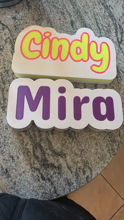 Multiline text name lightbox generator by migueljeronimoa MakerWorld ...