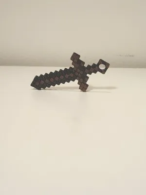 Pixel Sword Keychain – Inspired by Minecraft by Creat3DWorks MakerWorld ...