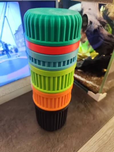 Stackable Container Capsule - Modular Organizer - Free 3D Print Model ...