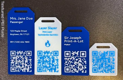 Custom QR Code Luggage / Bag Tag - Free 3D Print Model - MakerWorld