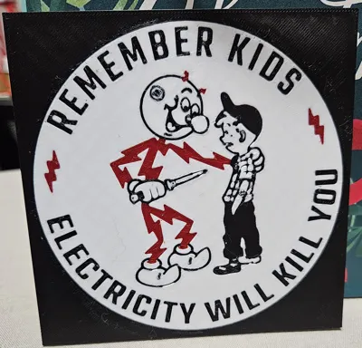 Reddy Kilowatt Sign by illuminat3D - MakerWorld