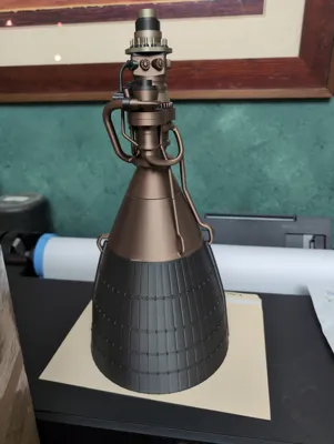 SpaceX Raptor 3 Vacuum Rocket Engine 1/10th scale by CrazyJ MakerWorld ...