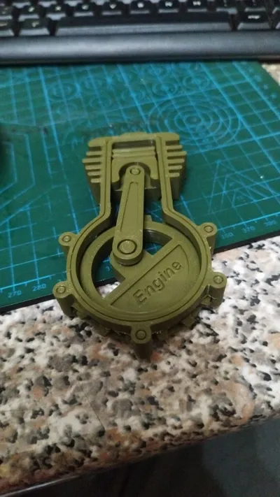 Engine stress-relief toys (no supports, print-in-place, articulated) by ...